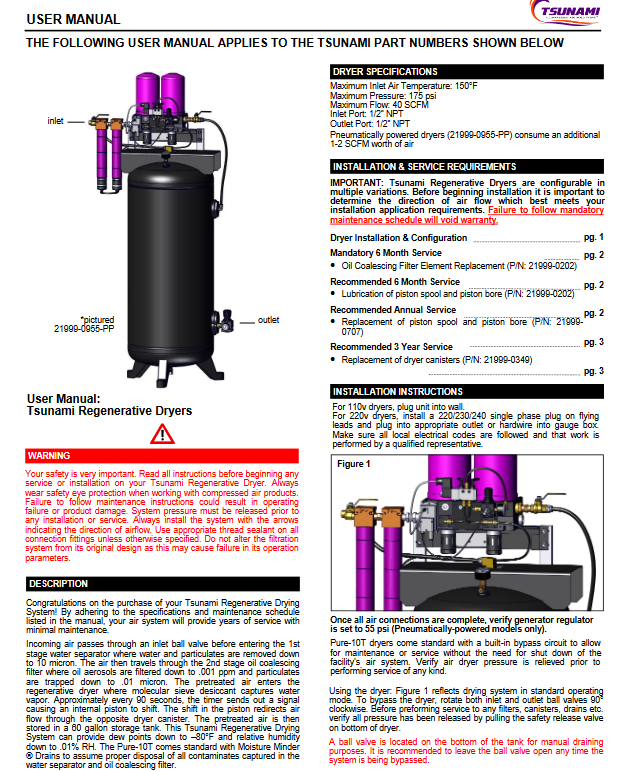 Catalogs & Installation Manuals | Tsunami