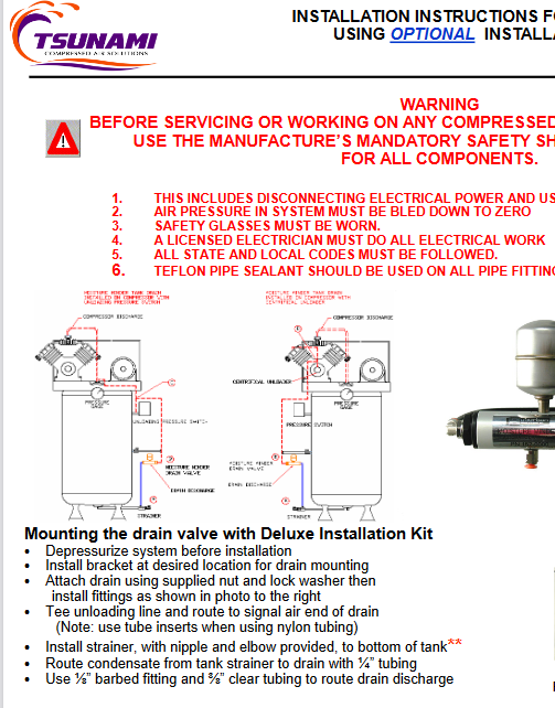 Moisture Minder Pneumatic Drain Valve